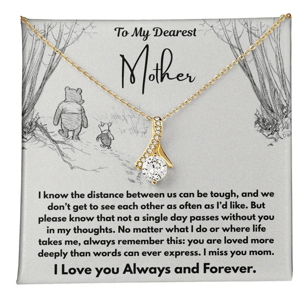 A Letter To My Dearest Mother - Alluring Beauty Necklace - Gift Set